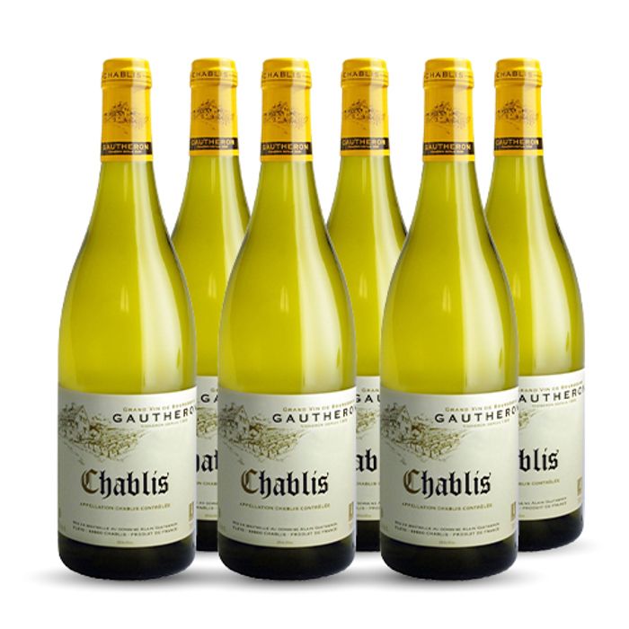 Domaine Gautheron Chablis Chablis Blanc 2020 6x75cl - La cave Cdiscount