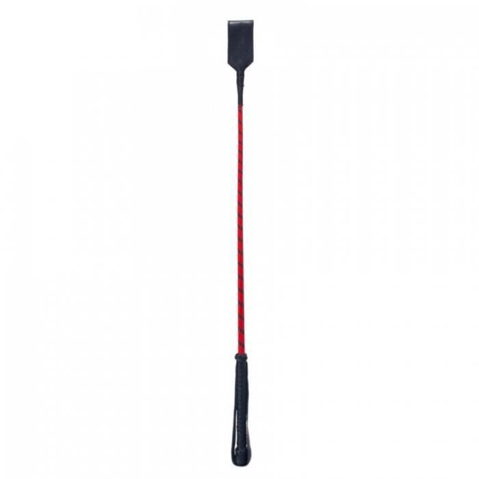 FOUET, CRAVACHE & MATRAQUE Cravache Slapper Crop 70cm Noir-rouge Devil ...