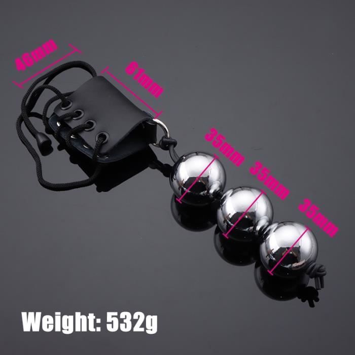 35mm 3 Billes-Usage - Jouets sexuels pour hommes 18, entraîneur'érection de pénis, boule en ...