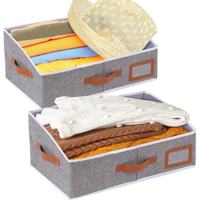 Panier De Rangement Trapézoïdal Pliable,Boîte De Rangement En Tissu ...