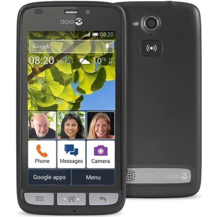 DORO Liberto 820 Black 8GB Android Seniors Smartphone 8Go Smartphone ...
