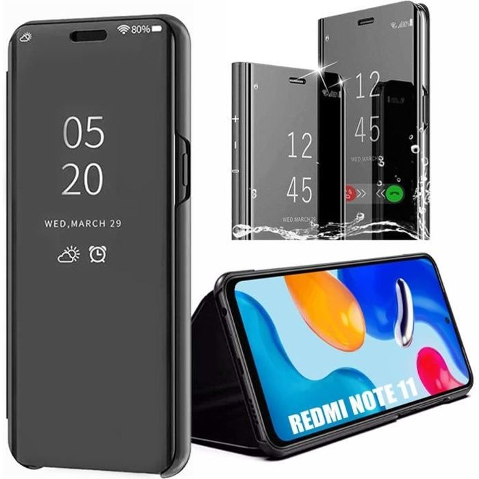 Coque pour Xiaomi Redmi Note 11 - 11S Noir Intégrale Anti-Rayure Anti ...