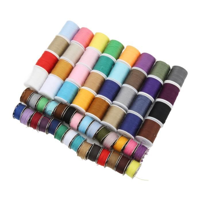Ensemble de fils à coudre - FDIT - Multicolore - 60 tiges - Polyester ...