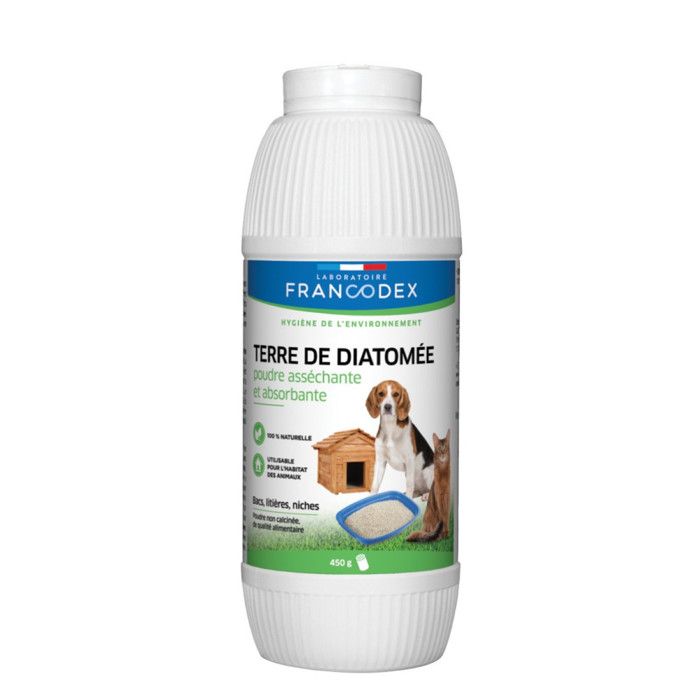 Terre de Diatomée 450 g, asséchante, absorbante pour bac à litière ...