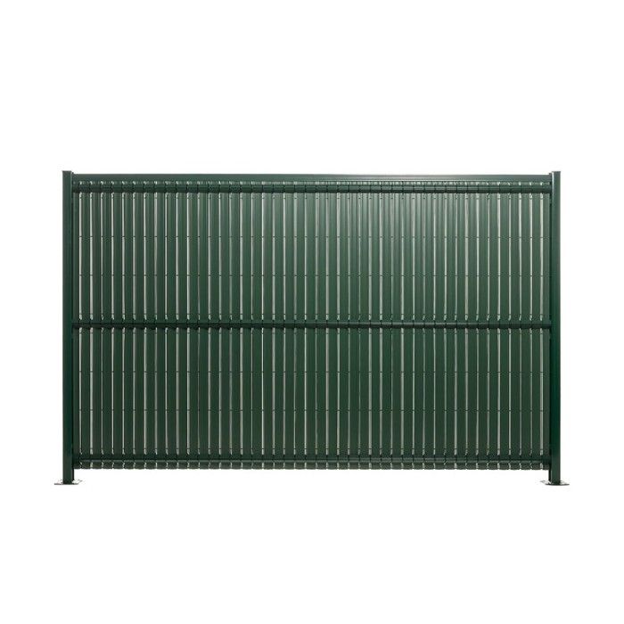 Easy Clôture Kit d'occultation PVC Vert maille 55 Lg 2m50 - H 1m73 ...