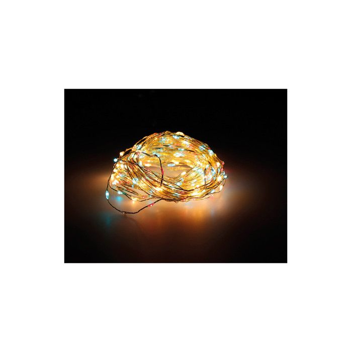 Guirlande Micro Led Extra Dense Doree Multicolore Clignotant ...