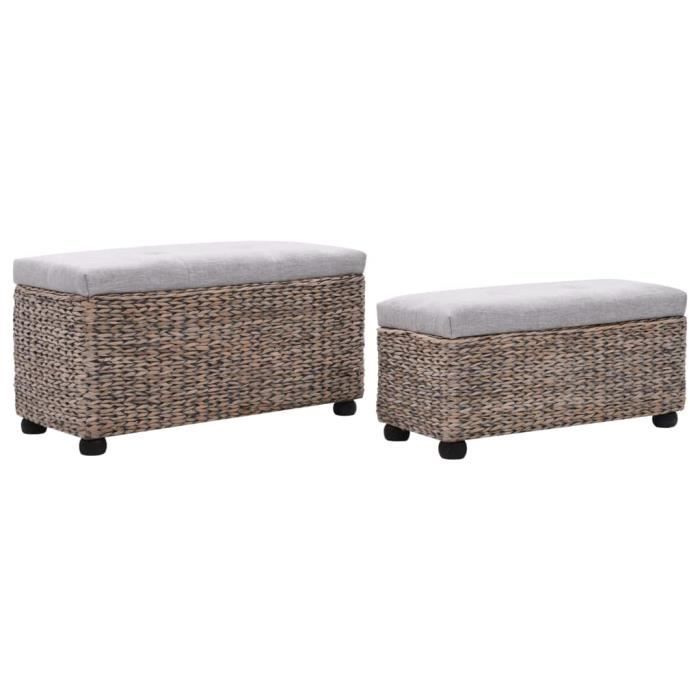 Ensemble de banc 2 pcs Jacinthe d'eau Gris -PAT HILILAND Pois: 12.96 ...