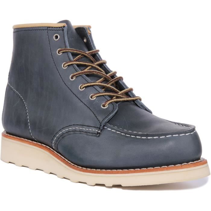 Botte Moc en cuir pour femme - RED WING - 3353 - Indigo - Lacets Indigo ...
