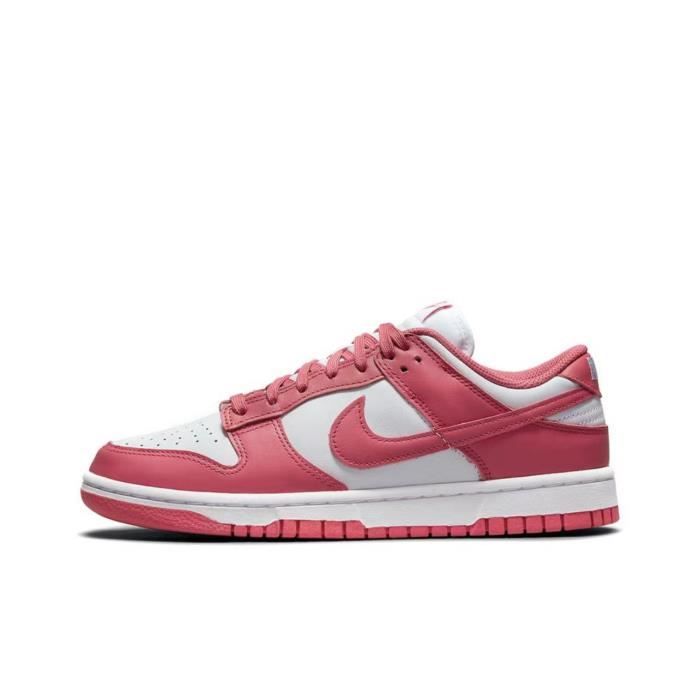 Basket Nike Dunk Low archeo Pink Rose Powder - Femme - Cuir - Talon ...