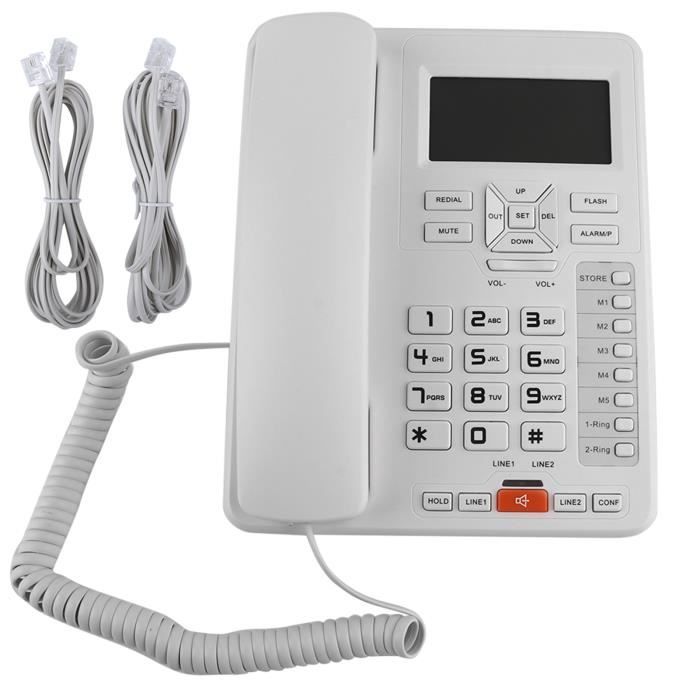 Sonew Telephone fixe Téléphone Fixe - Identification de l'Appelant - Appels Mains Libres - Ligne ...