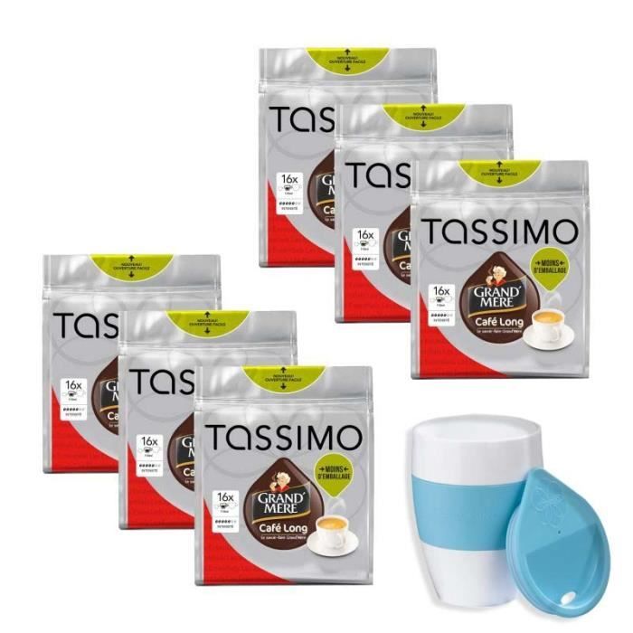 6 Tassimo Grand Mère Café long + Mug TASSIMO Koziol Aroma To Go ...