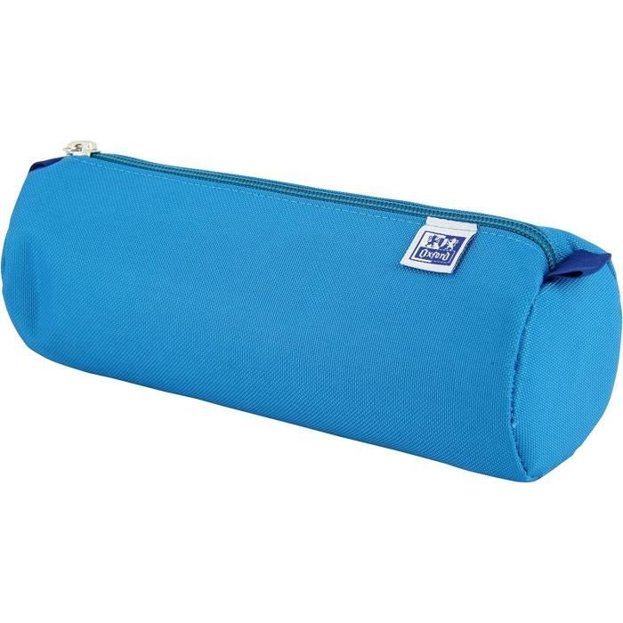 , Grande Trousse Scolaire Ronde Avec Élastique Turquoise 22 Cm[V6229 ...