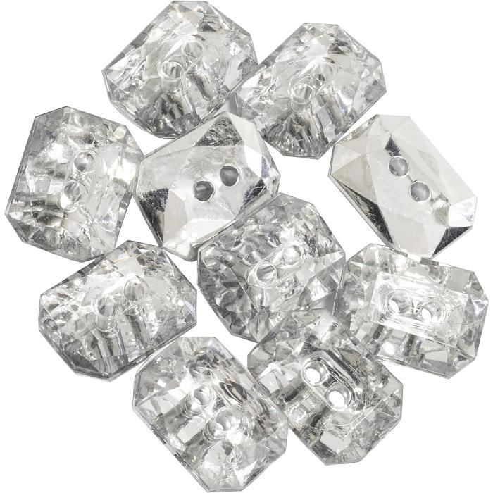 C65706 - Lot De 10 Boutons À Coudre 13.5X10 Mm À 2 Trous - Couleur ...
