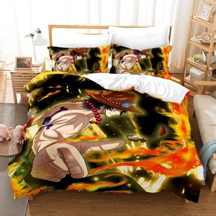 One Piece Luffy Animé Couette Ensemble De Literie Taille 240 260cm
