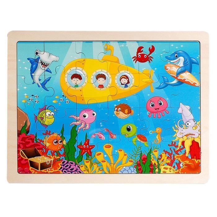 24 pièces puzzles pour enfants préscolaires éducatifs casse-tête ...