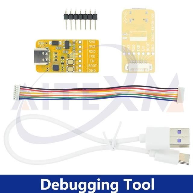 Circuits intégrés,Debugging Tool Only--Carte de développement ESP32 WT32 SC01 PLUS avec 3.5 ...