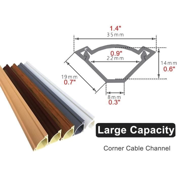 Cache Cable Gaine Management Rangement Goulotte Correcteur De Câble ...