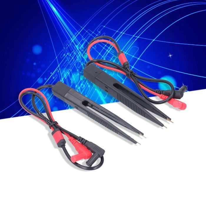 SALALIS Puce SMD portable 2 pcs multimètre SMD pince de test pince de ...