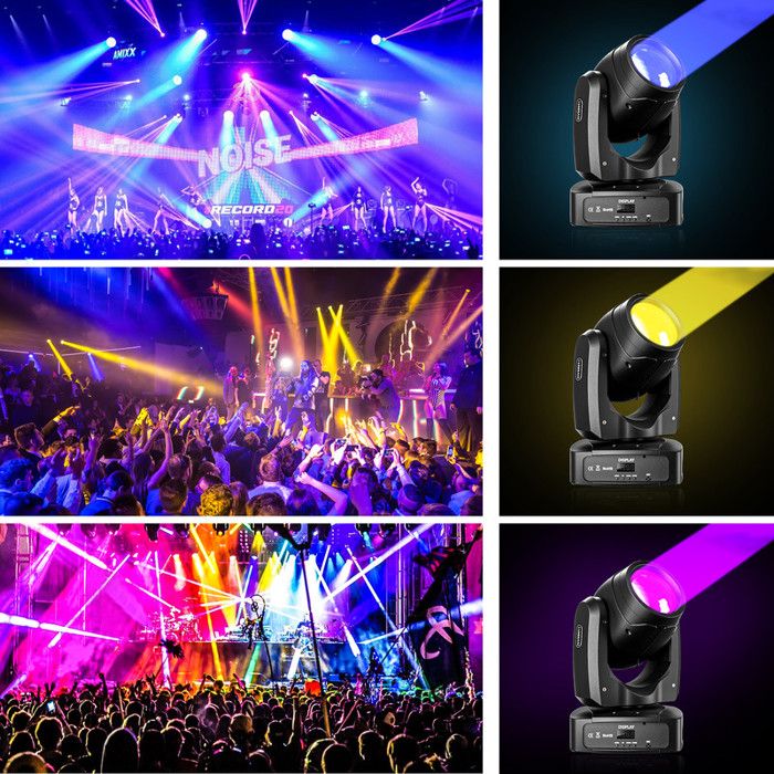 UKing 230W Lyre LED RGBW DMX Beam 8 GOBO 18 Prisme Avec Panneau ...