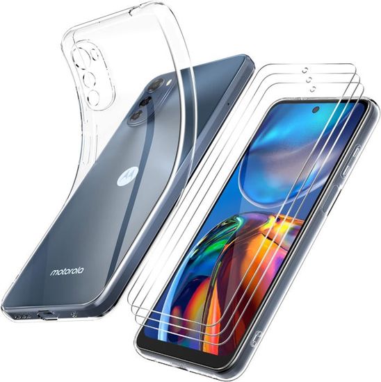 Coque et étui Transparent pour Motorola Moto E32/E32s avec Film Verre ...