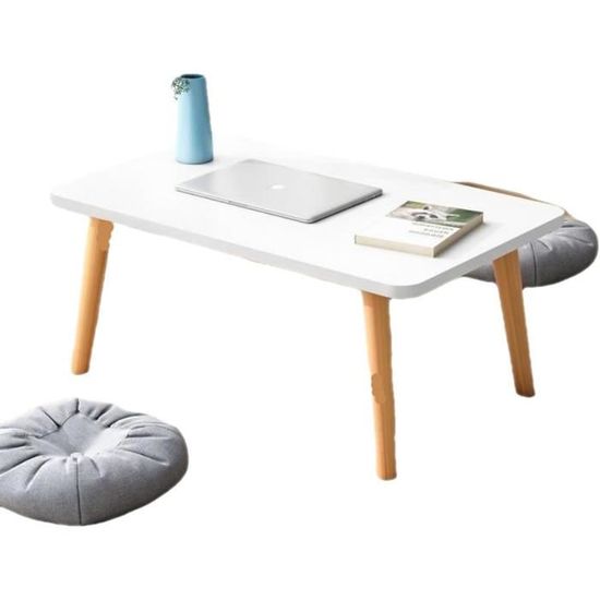 Table Basse Pliante En Bois Rectangle,Table Basse Assise Au Sol Petit ...