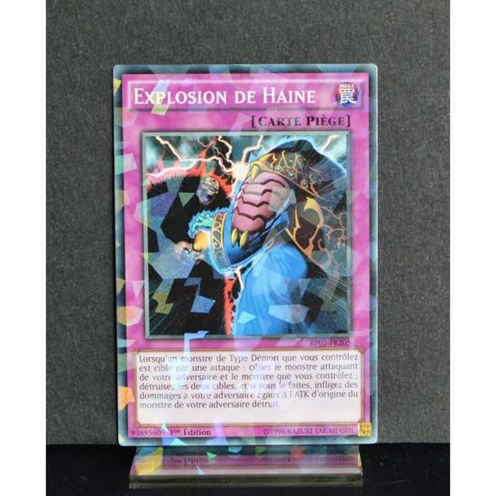 Carte YU-GI-OH BP03-FR205-SH Explosion De Haine (Hate Buster ...