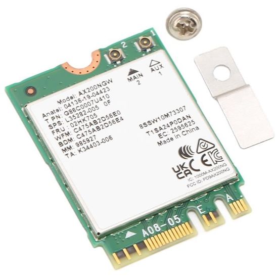 Carte Réseau Ngff Carte Réseau Wifi 6 Ngff, Carte Internet Sans Fil ...