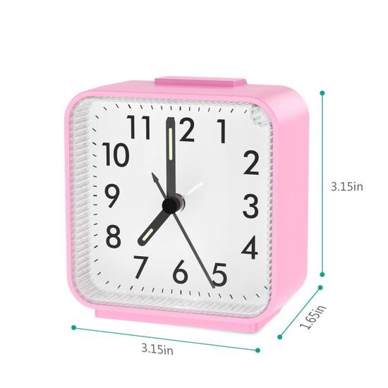 Réveil Matin, Réveils Analogiques à Quartz Numérique 3D, Petite Réveil ...