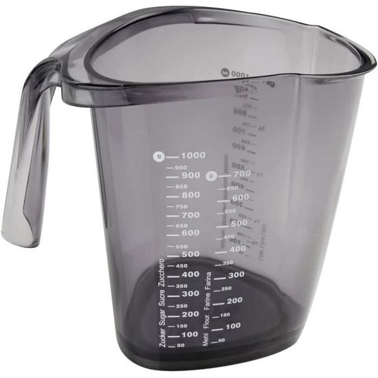 Oetker 1487 Verre doseur 1 litre, Verre mesureur, Verre doseur patisserie, Verre gradué ...
