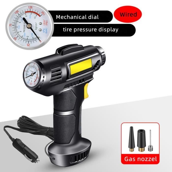 Compresseur auto - [MARQUE] - Pompe à Air électrique - 120W - Portable ...