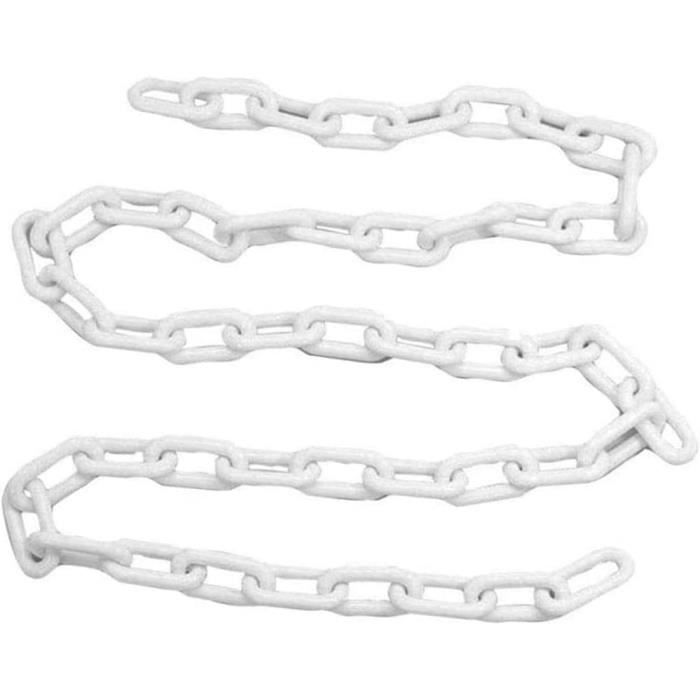 Chaîne en plastique pour clôture de jardin - 5 m x 6 mm - Coloris ...