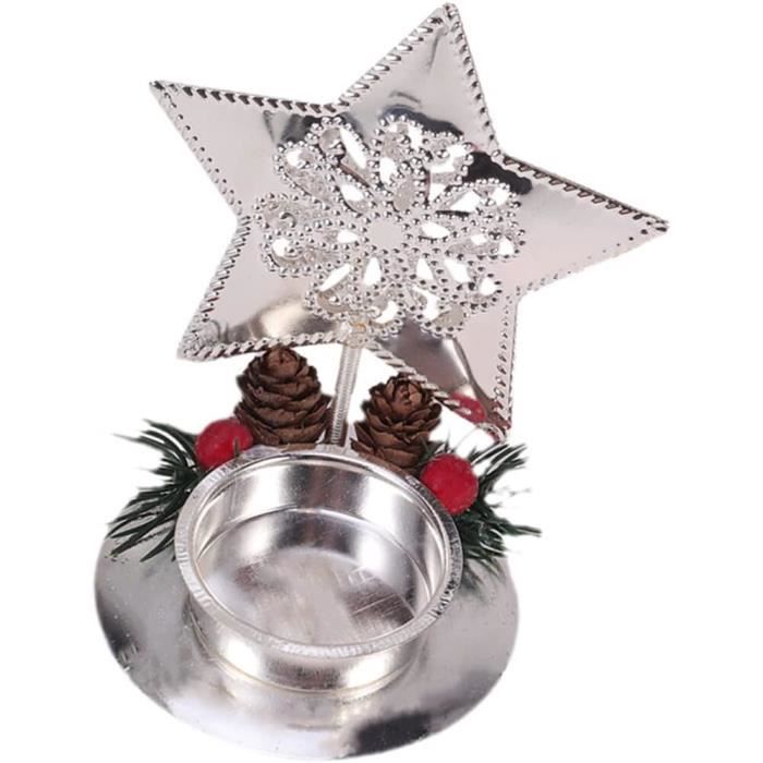 Photophore De Noël En Forme D'Étoile Pour Bougie Chauffe-Plat ...