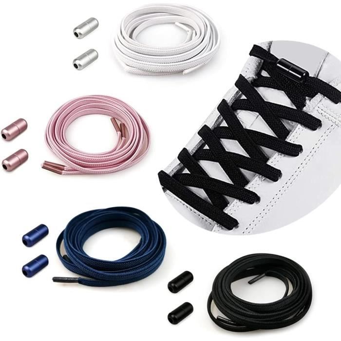 Lacets Élastiques pour Adultes et Enfants| Élastiques Sans Nœuds ...