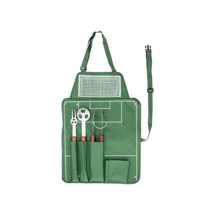 Tablier de barbecue - Football - Set avec 3 Accessoires - Cdiscount Jardin