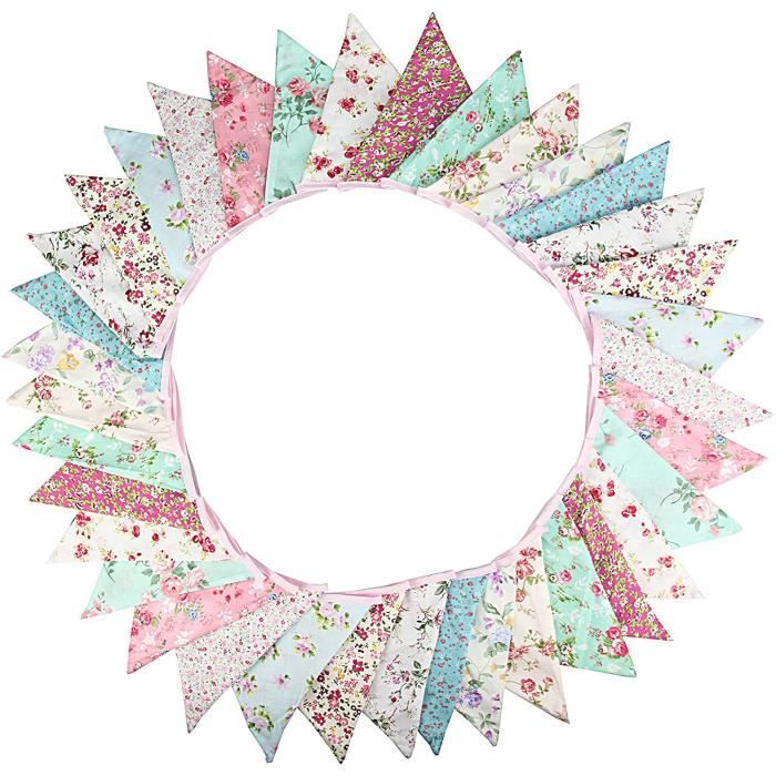 10M Fanions Guirlande de Fanions Fanion de Couleur Drapeaux de Triangle ...