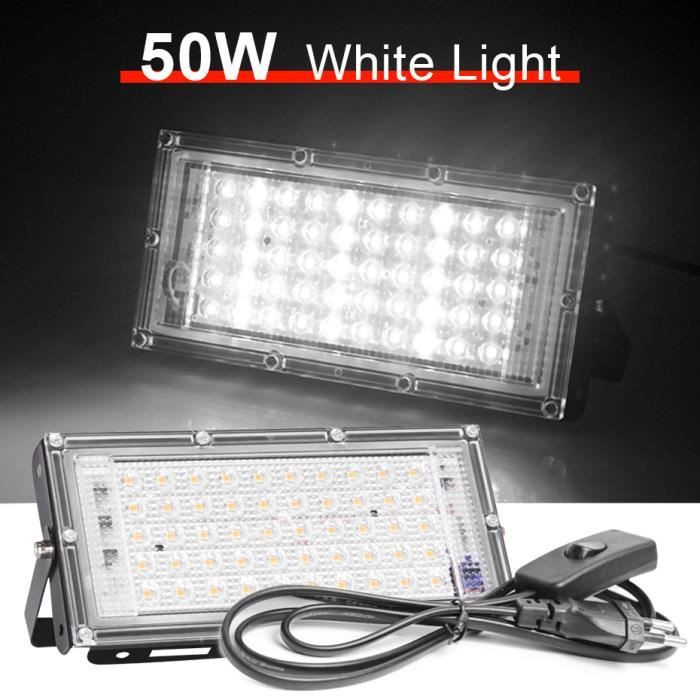 Blanc-50W - Projecteur LED RGB 220V RGBW RGBWW IP65, imperméable ...