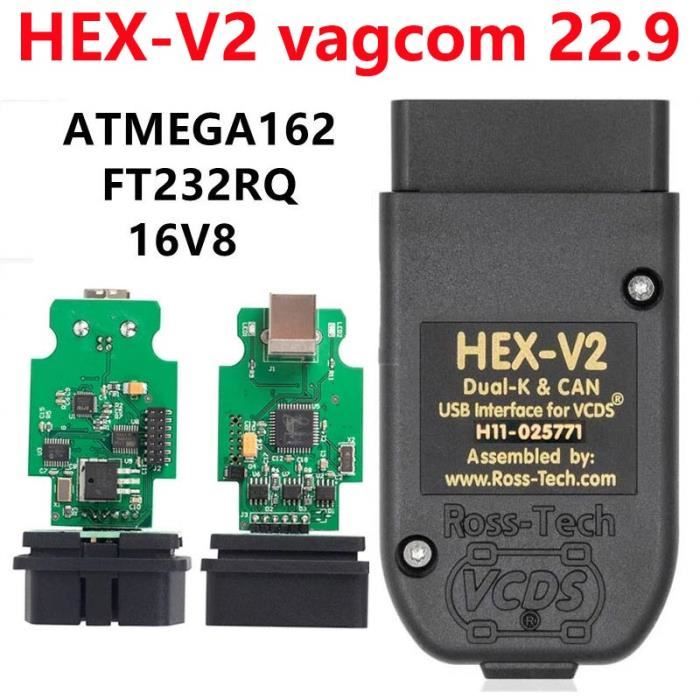 Tchèque - Scanner Hex Can Usb Pour Vw Audi Skoda Seat, Voitures De À 22.9, Vag Com 1996 Vagcom ...