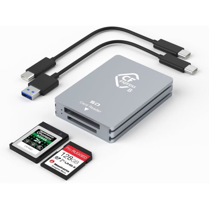 Cfexpress Type B-Sd Dual Slot Card Reader Usb C, Usb 3.2 Gen 2 10Gpbs ...
