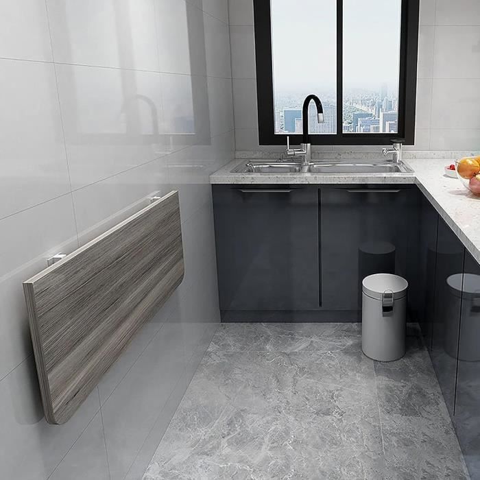 Table Murale Rabattable Table À Manger Pliante, Établi Mural, Table À ...