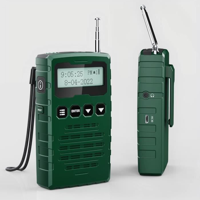 Dab-Dab+-Fm Radio Portable, Mini Radio Poche Numérique Avec Haut ...