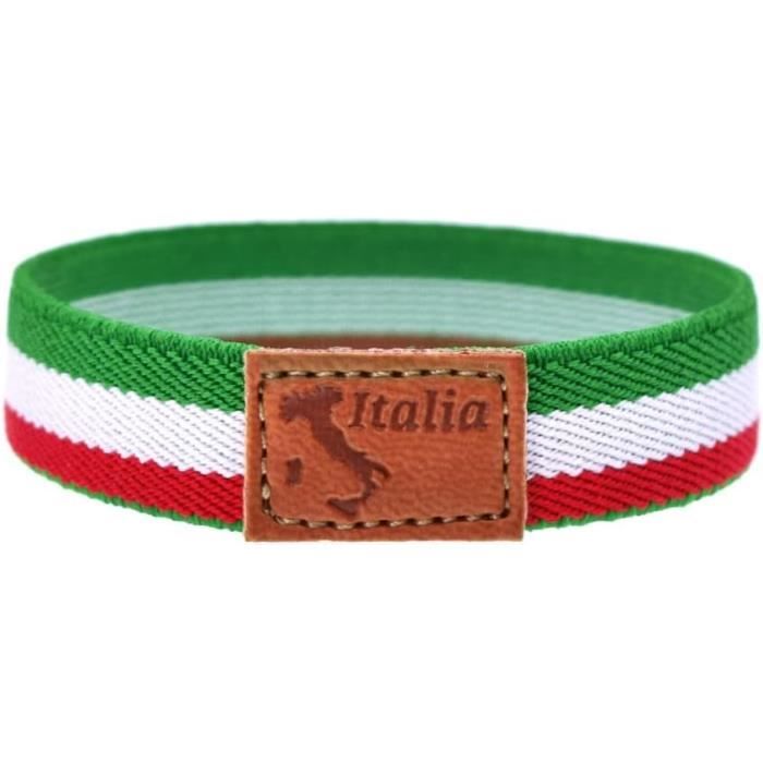 Pulsera Con La Bandera De Italia, Bandera Italiana Elastica Italy ...