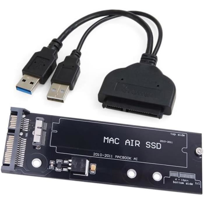 Usb 3.0 Vers Sata 22 Broches Et 12 + 6 Broches Ssd Pcb Câble Adaptateur ...