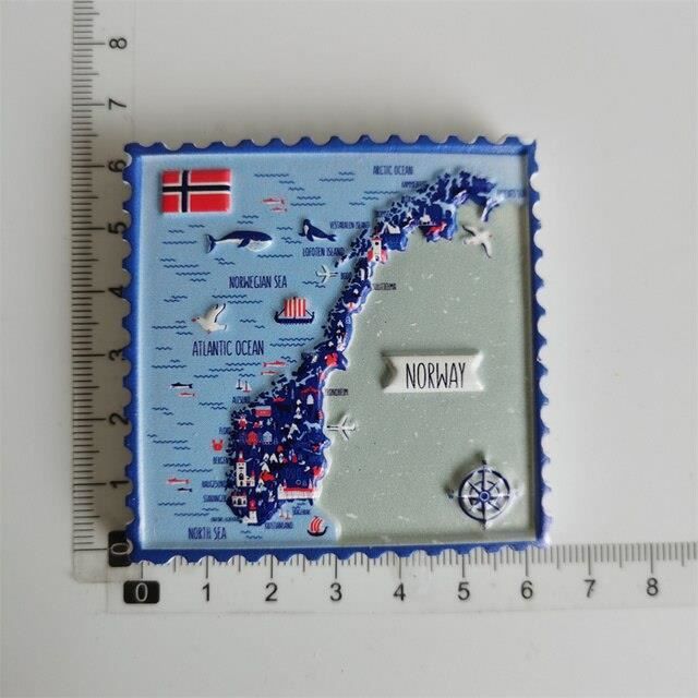 MAGNETS,Norway map--Autocollants magnétiques pour réfrigérateur ...