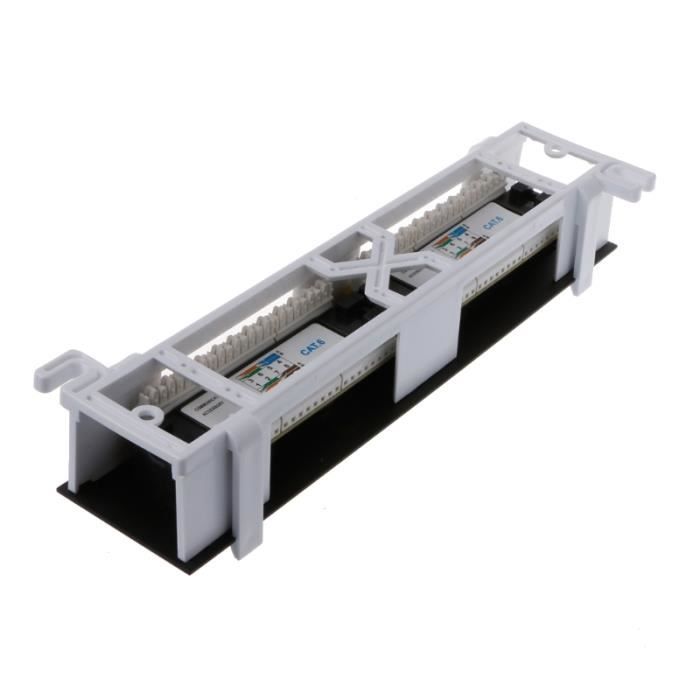 Kit d'outils réseau 12 ports CAT6, panneau de raccordement RJ45 ...