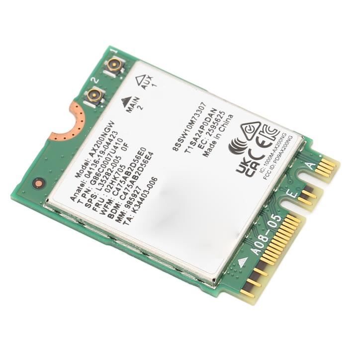 Carte Réseau Ngff Carte Réseau Wifi 6 Ngff, Carte Internet Sans Fil ...