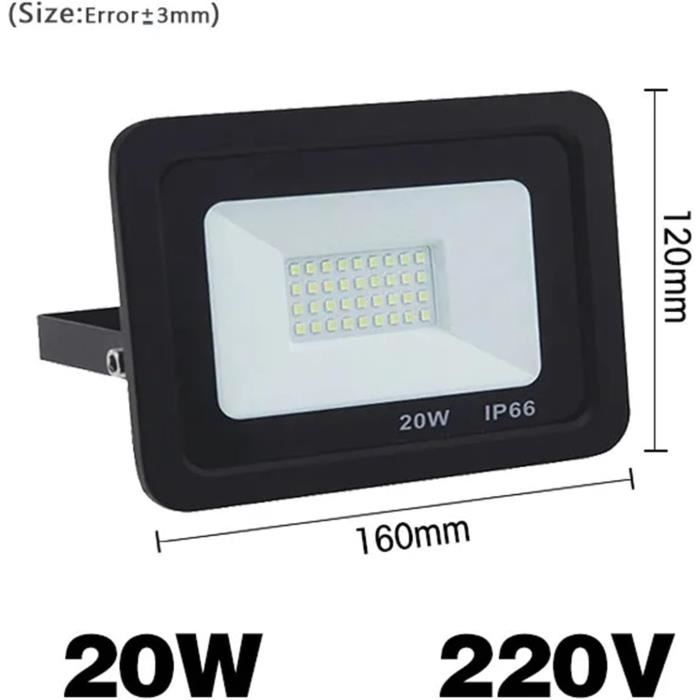 Projecteurs Extérieurs Projecteur Led 20W 30W 50W 100W, Spot Lumineux For L'extérieur, SMD 2835 ...