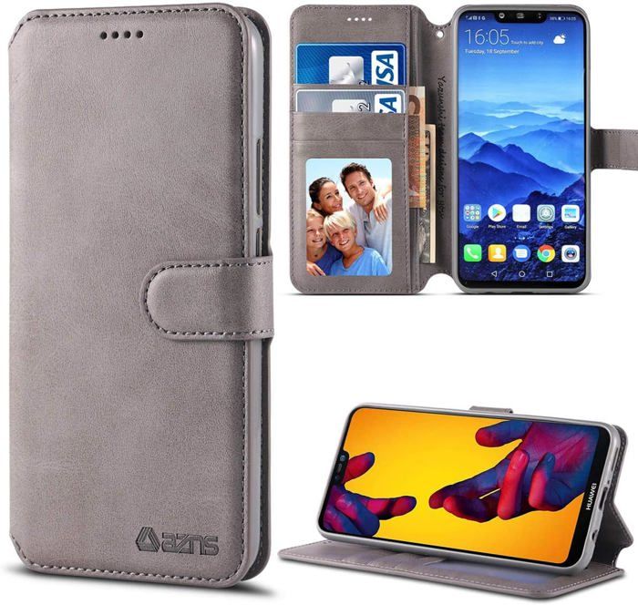 Coque Huawei P20 Lite en Cuir Haute Qualité avec Fente Carte et ...