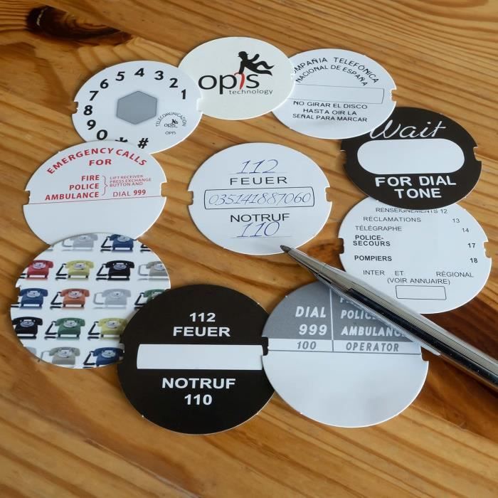 Opis 60S Cable: Téléphone Fixe Vintage Filaire Avec Cadran Rotatif ...