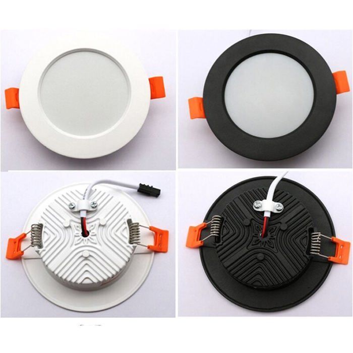 Spot LED encastrable - Blanc - 5W - 6000K - Ultra fin - Économie d ...