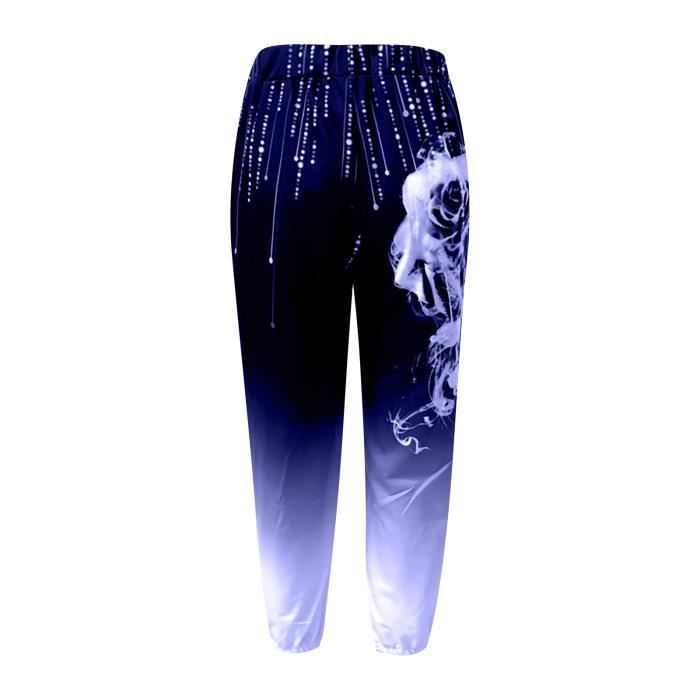 Pantalons de survêtement lâches imprimés à la mode pour femmes ...